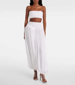 Alaïa Plexi 90 Leather And Pu Sandals - Transparent