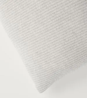 Brunello Cucinelli Ribbed-knit Cashmere Pillow - White