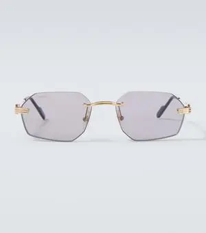 Cartier Cartier Eyewear Collection Première De Cartier Rectangular Sunglasses Gold
