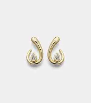 Shay Jewelry 18kt Yellow Earrings With Diamonds - Gold