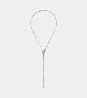 Shay Jewelry Cable Link Chain Necklace With Diamonds - Gold