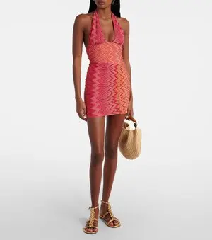 Missoni Zigzag Lamé Miniskirt - Red