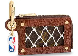 LOUIS VUITTON X Nba Legacy Net Zippy Card Holder - Black/brown