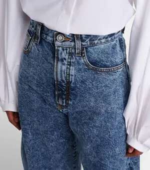 Alaïa High-rise Barrel-leg Jeans