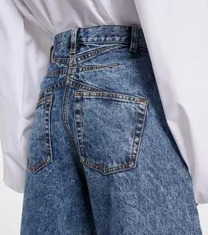 Alaïa High-rise Barrel-leg Jeans