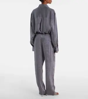 Khaite Trenton Striped Straight Pants