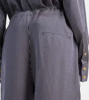 Khaite Trenton Striped Straight Pants