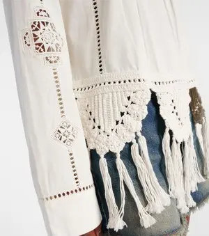 Isabel Marant Severine Macrame Cotton Top