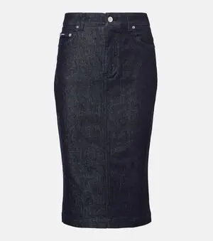 Dolce & Gabbana Denim Midi Skirt