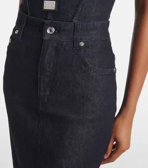 Dolce & Gabbana Denim Midi Skirt