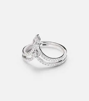 Shay Jewelry 18kt White Gold Diamond Ring - Silver