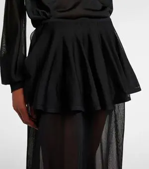Alaïa Mid-rise Wide-leg Pants - Black