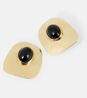 Saint Laurent Embellished Clip-on Earrings