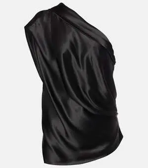 THE SEI Asymmetric Silk Top