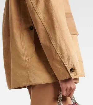 Stella McCartney Corduroy-trimmed Cotton Field Jacket