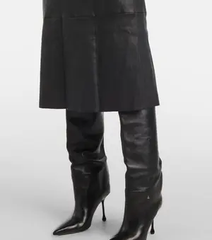 JOSEPH Kosma Leather Midi Dress