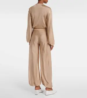 Alaïa Knitted Wide-leg Pants
