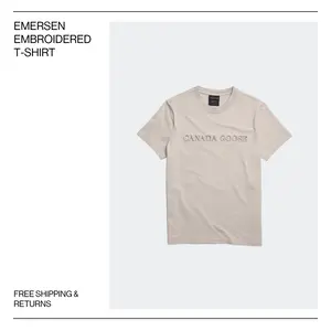 Canada Goose Emersen Embroidered T-shirt - Limestone