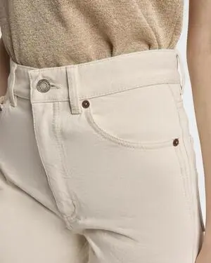 Saint Laurent Straight Leg Denim Pants - Amande
