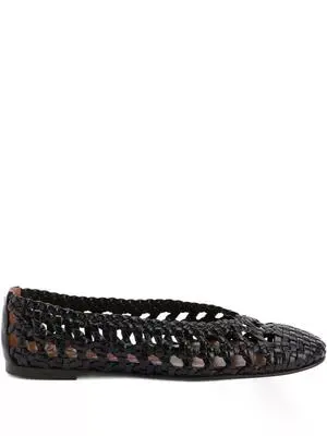 GIUSEPPE ZANOTTI Georgia Cage Ballet Flats - Black