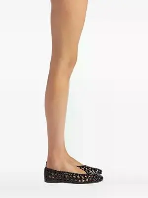 GIUSEPPE ZANOTTI Georgia Cage Ballet Flats - Black