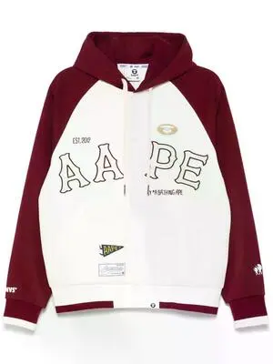 AAPE BY *A BATHING APE® Patched Hooded Jacket - White