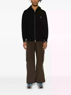 A BATHING APE Logo-plaque Hoodie - Black
