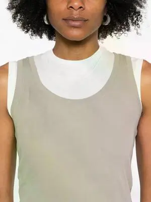 JIL SANDER Layered Tank Top - White