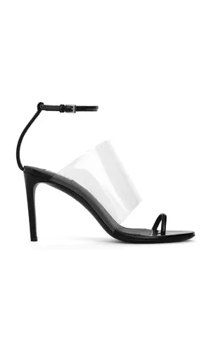 Alaïa Asymmetric Pu-leather Sandals - Black