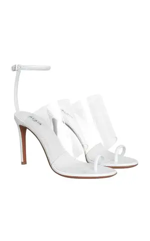 ALAÏA Asymmetric Pu-Leather Sandals