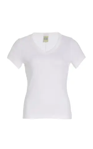 FLORE FLORE Jill Cotton T-Shirt White