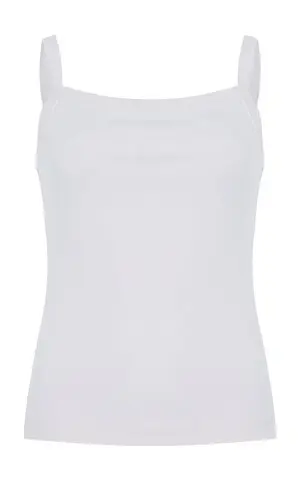 FLORE FLORE May Cotton Cami Top White