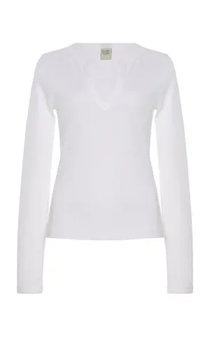 FLORE FLORE Iman Cotton T-shirt - White