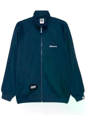 AAPE BY *A BATHING APE Aapenow Moonface-logo Track Jacket - Blue
