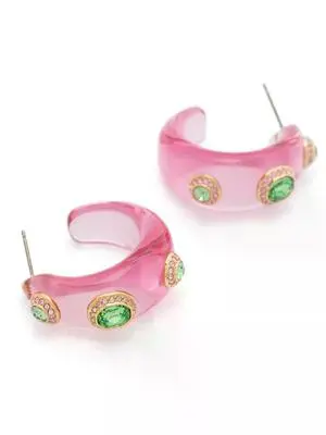 SWAROVSKI Dulcis Hoop Earrings - Pink