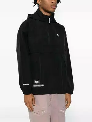 AAPE BY *A BATHING APE® Aapenow Moonface-logo Half-zip Jacket
