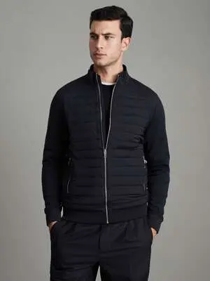 REISS Flintoff Hybrid Zip-through Jacket