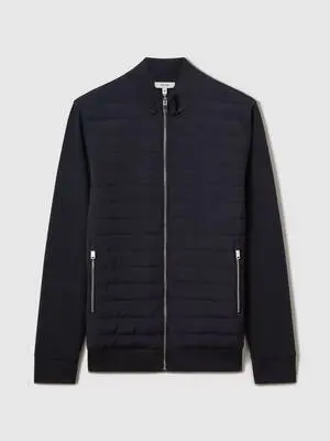 REISS Flintoff Hybrid Zip-through Jacket