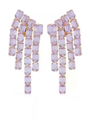 SWAROVSKI Millenia Clip-on Drop Earrings - Purple