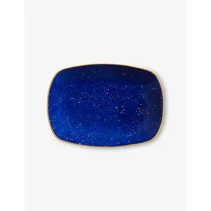 L'Objet Lapis Small Fine-porcelain Rectangular Tray 13cm X 18cm - Blue