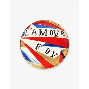 L'Objet Ruan Hoffmann L'amour Fou Canape Plate 16cm - Red White Blue And Gold
