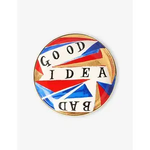 L'Objet Ruan Hoffmann Good Bad Idea Canape Plate 16cm - Red White Blue And Gold