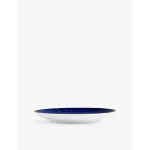 L'Objet Lapis Fine-porcelain Canape Plates Set Of Four - Blue