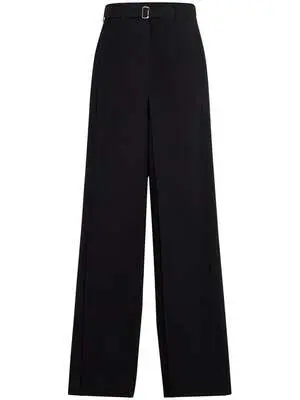 LANVIN Belted Side Band Trousers - Black