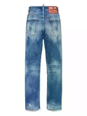 Dsquared2 Cropped Straight Leg Jeans