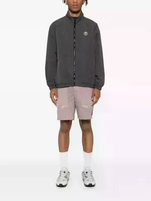AAPE BY *A BATHING APE Moonface-logo Windbreaker Jacket - Black