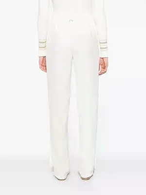 TWINSET Embroidered Crepe Trousers