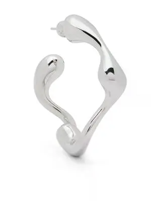 MARIA BLACK Large Splash Single Earring - Silver