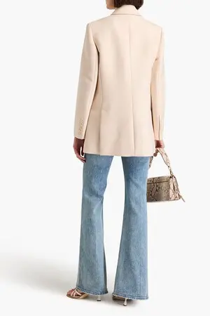 Zimmermann Double-breasted Wool-blend Blazer - Ivory