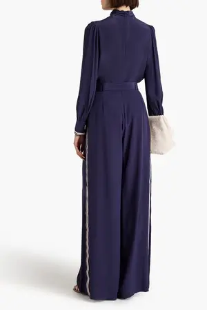 Zimmermann Striped Wide-leg Silk Pants
